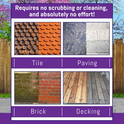 Purple Magic All Purpose Outdoor Cleaner Concentrated Mould, Mildew ...
