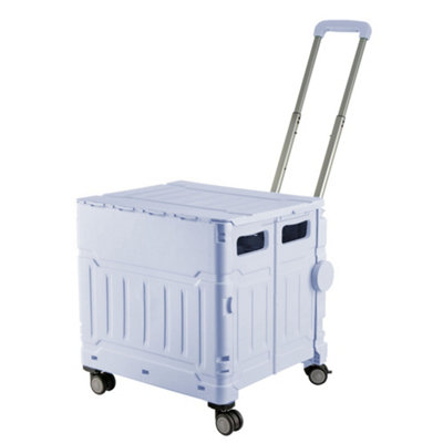 Purple Plastic Folding Craft/ Sewing & Hobby Trolley