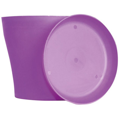 Purple Plastic Plant Pot - Weatherproof Colourful Home or Garden ...