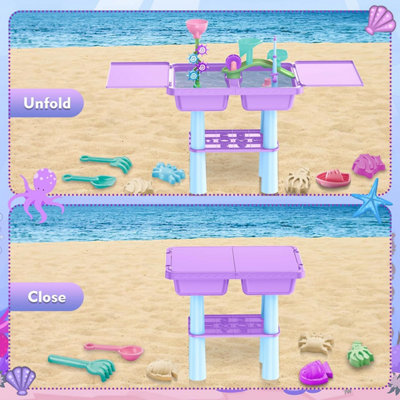 Purple Sand and water Activity Sandbox Sensory Table for Kids Summer ...