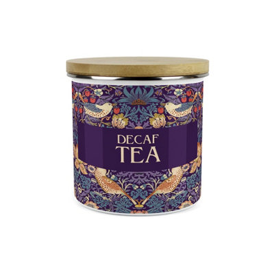 Purple Strawberry Thief Decaf Tea Storage Canister - Morris Inspired ...