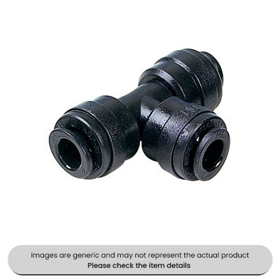 Push Fit Plastic Couplings Metric Equal Tees 4MM Pack Qty 5