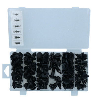 Push Pin Clip Assortment fasteners Car Body Trim fenders Bumpers Panels ...