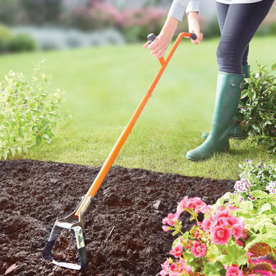 Push & Pull Weed Hoe, High-Quality Steel, Stirrup Blade, Soft Grip ...