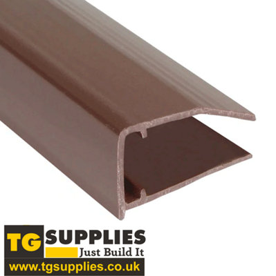 PVC 16mm Brown U Profile End Closure End Section for 16mm Polycarbonate ...