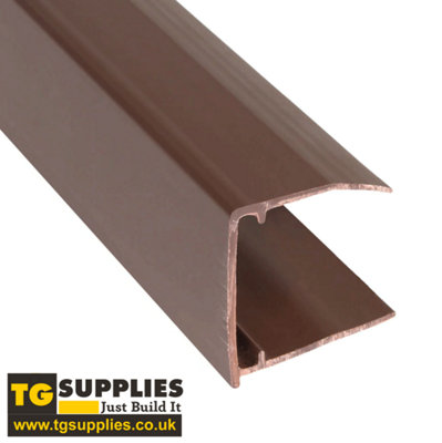 PVC 25mm Brown U Profile End Closure End Section for 25mm Polycarbonate ...