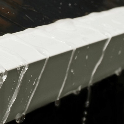 PVC 25mm White U Profile End Closure End Section for 25mm Polycarbonate ...