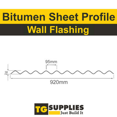 PVC Black Wall Flashing For Corrugated Roof Bitumen Sheet Profile ...
