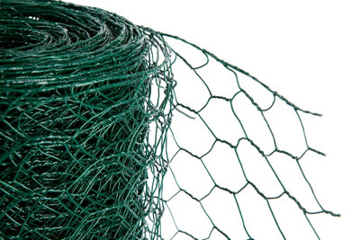 PVC Coated Green Chicken Rabbit Wire/Mesh for Aviary Fencing Garden ...