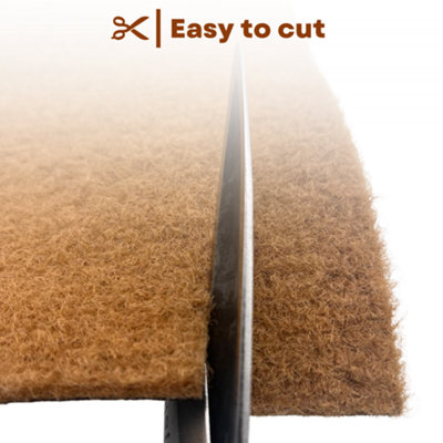 PVC Coir Non-Slip Runner Rug For Hallway, Kitchen & Entrance Areas 70cm ...