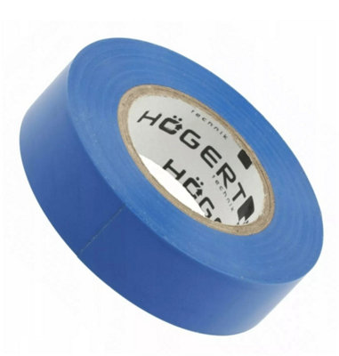 PVC Electrical Insulation tape Flame-retardant 19mm x 20m Blue 10 Pack