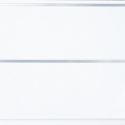 PVC Gloss White Silver Strip Tongue & Groove Waterproof Ceiling & Wall ...
