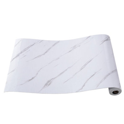 PVC Marble Patterned Self-Adhesive Wallpaper Roll 3m x 0.6m