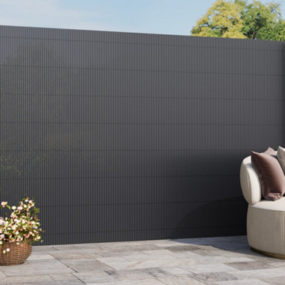PVC Privacy Fence Extra Wide Sun blocking Screen for Patios and Gardens ...