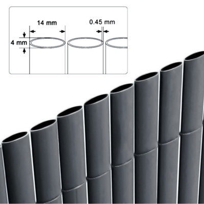 PVC Privacy Fence Modern Screening for Gardens and Patios L 1.5m x W 3m