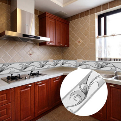 PVC Self Adhesive Abstract Pattern Peel and Stick Waterproof Wall ...