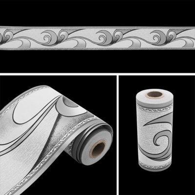 PVC Self Adhesive Abstract Pattern Peel and Stick Waterproof Wall ...