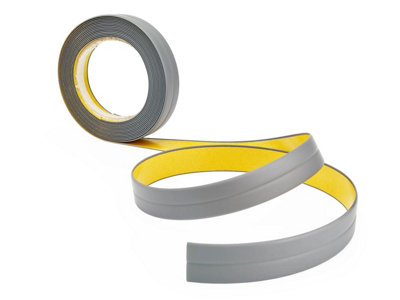 Pvc skirting board trim self-adhesive flexible 800-10 - 5m roll 10x10mm ...