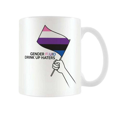 Pyramid International Genderfluid Mug White/Black/Purple (One Size ...