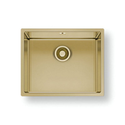 Pyramis Astris Colora Gold 500mm Undermount Kitchen Sink