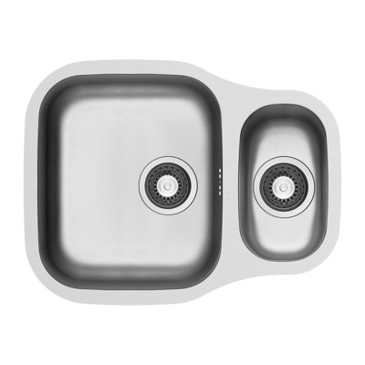 Pyramis DIONE 150 Stainless Steel Undermount 1.5 Bowl Kitchen Sink