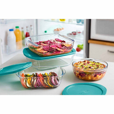 Pyrex 12 Piece Glass Cook and Store Set with Lids
