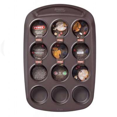 Pyrex Asimetria 12 Muffin Tray | DIY at B&Q