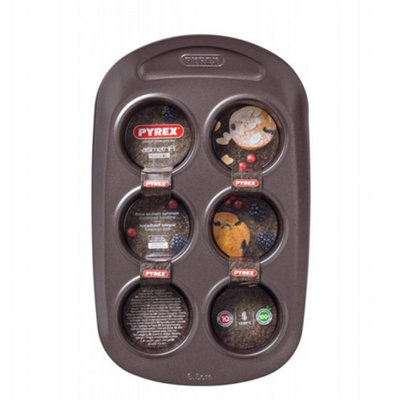 Pyrex Asimetria 6 cup Muffin Tray 29cm | DIY at B&Q