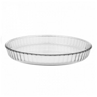 Pyrex Bake & Enjoy Glass Quiche/Flan Dish 25cm | DIY at B&Q