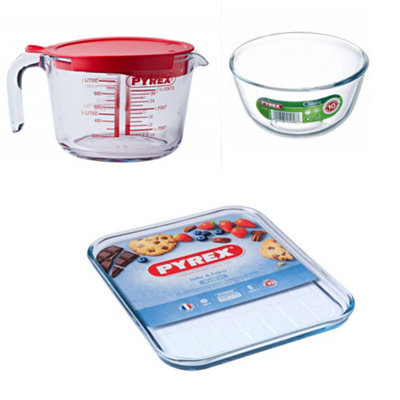 Pyrex Classic Glass Jug & Bowl Set | DIY at B&Q