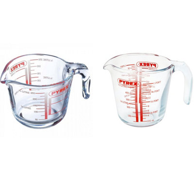 Pyrex Classic Glass Measure 0.25 & 5 Litre Jugs Set