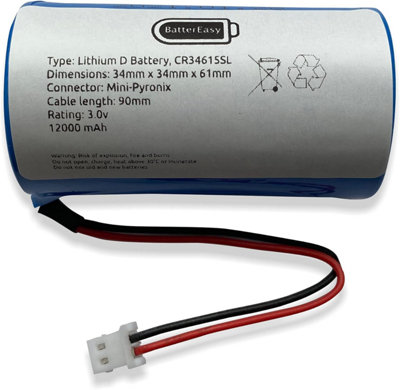 Pyronix Enforcer Deltabell 3.0V Siren Bell Box Alarm Battery BATT-CR34615D
