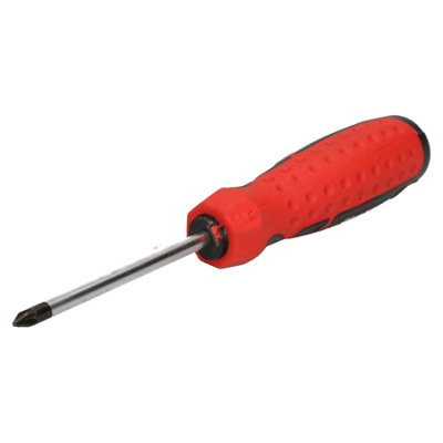 PZ1 x 75mm Pozi Electrical Screwdriver with Magnetic Tip and Rubber Handle