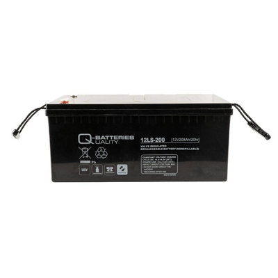 Q-Batteries 12LS-200 12V 208Ah Lead Acid Battery Standard Type AGM VRLA ...