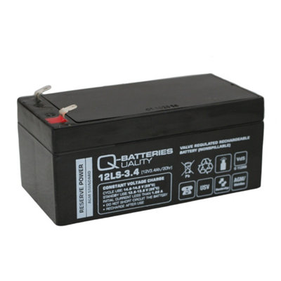 Q-BATTERIES 12LS-3.4 12V 3.4AH DEEP CYCLE VRLA AGM BATTERY WITH VDS