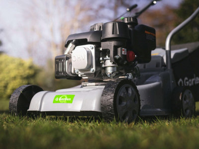 Q Garden 39cm 132cc Petrol Rotary Push Lawn Mower