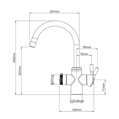 QETTLE Original - 100C Boiling Water Tap, 4-in-1