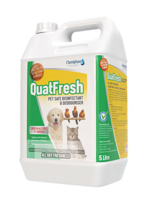 Qfresh Dog Kennel Disinfectant, Pet Safe Disinfectant & Deodouriser 1 x ...