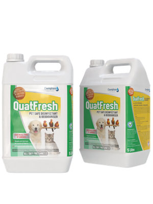 Qfresh Dog Kennel Disinfectant, Pet Safe Disinfectant & Deodouriser 2 x ...