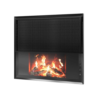 QH 1700W Infrared Panel Heater with Realistic LCD Fireplace Effect