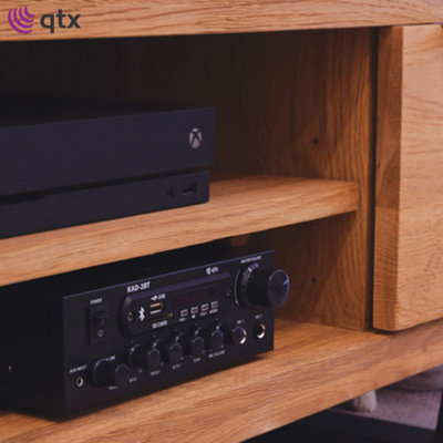 qtx KAD-2BT Digital Stereo Amplifier with Bluetooth & Built-in Media Player
