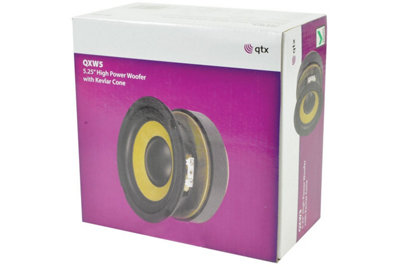 Qtx Sound 5.25" Woofer With Kevlar Cone Speaker