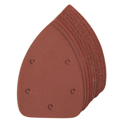Buy QTY 10 60 80 120 & 240 Grit Detail Sander Sheets 140mm Triangle ...
