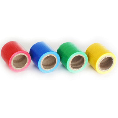 Qty 4 Coloured Gaffer Tape 4.5m x 50mm Gaffa Duck Duct Cloth Roll DJ ...