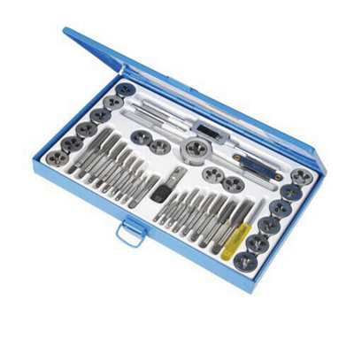 QTY 40 Tap & Die Expert Set For Cutting Screw Thread | DIY at B&Q