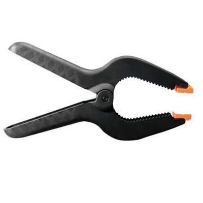 QTY 5 115mm Spring Clamps Quick Grip Serrated jaws with soft grip