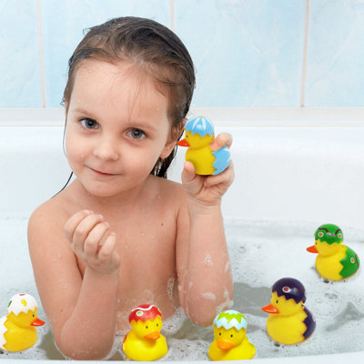 QUACKERS EASTER RUBBER BATH DUCKS SET OF 6 - ADORABLE HOLIDAY -THEMED ...