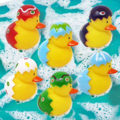 QUACKERS EASTER RUBBER BATH DUCKS SET OF 6 - ADORABLE HOLIDAY -THEMED ...