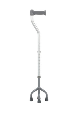 QUAD CANE 4 PRONG SMALL BASE FEET WALKING STICK MOBILITY AID HEIGHT ...
