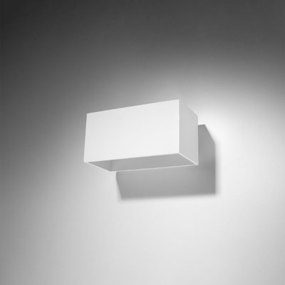 Quad Maxi Aluminium White 2 Light Classic Wall Light | DIY at B&Q